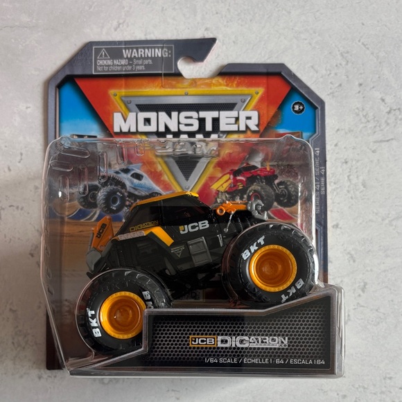 Monster Jam | Toys | Monster Jam Jcb Digatron 64 Diecast Monster Truck ...